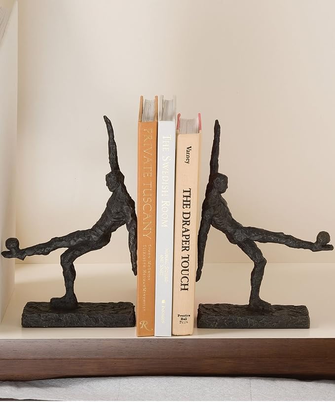 Amazon.com: Global Views Soccer Kick Sculpture Bookends - Pair : Home ...