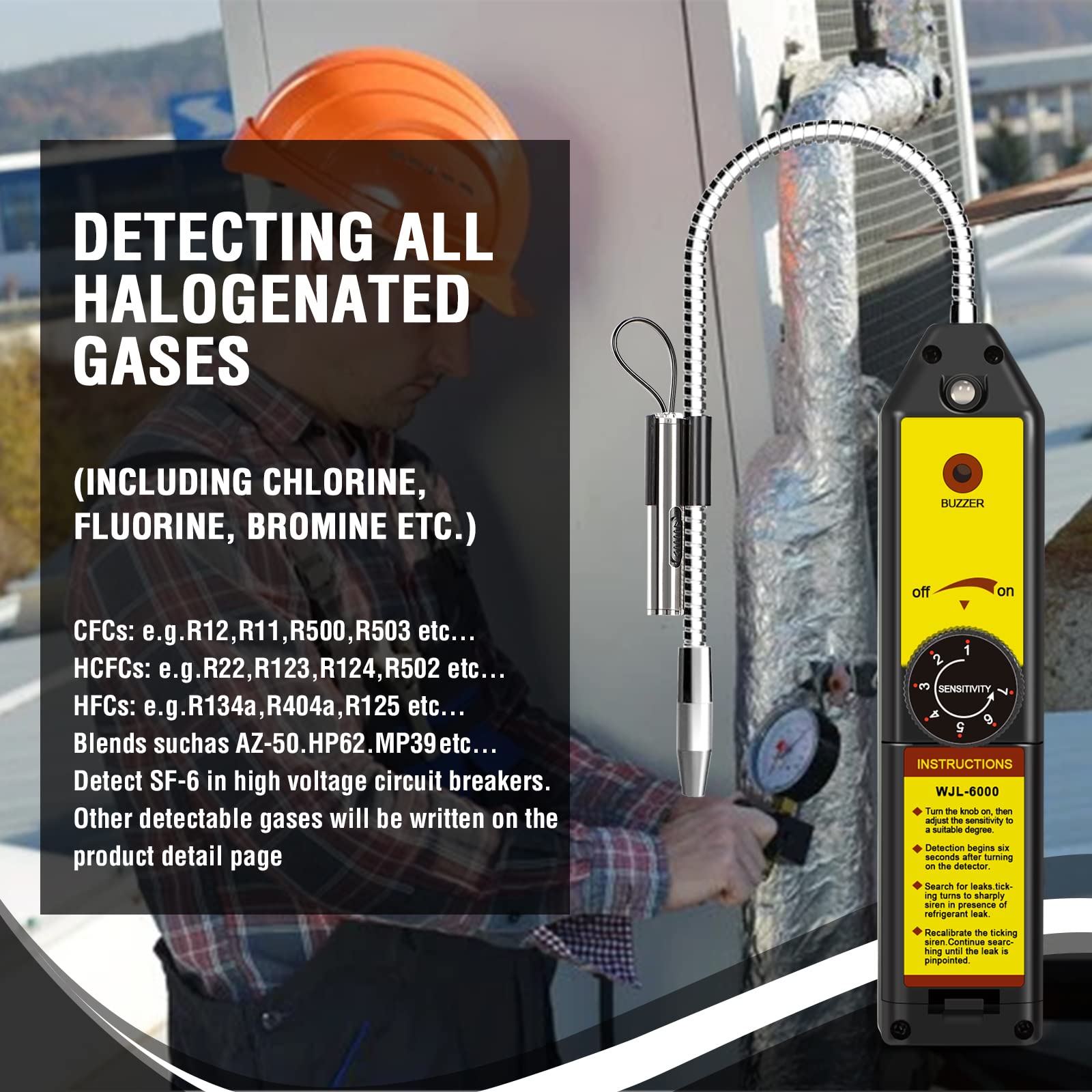 Snapklik.com : SIMBOW WJL-6000 Freon Leak Detector Halogen Leak ...