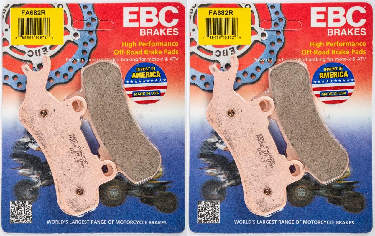 Amazon.com: EBC Brake Pads FA682R (2 Packs - Enough 2 Rotors) : Automotive