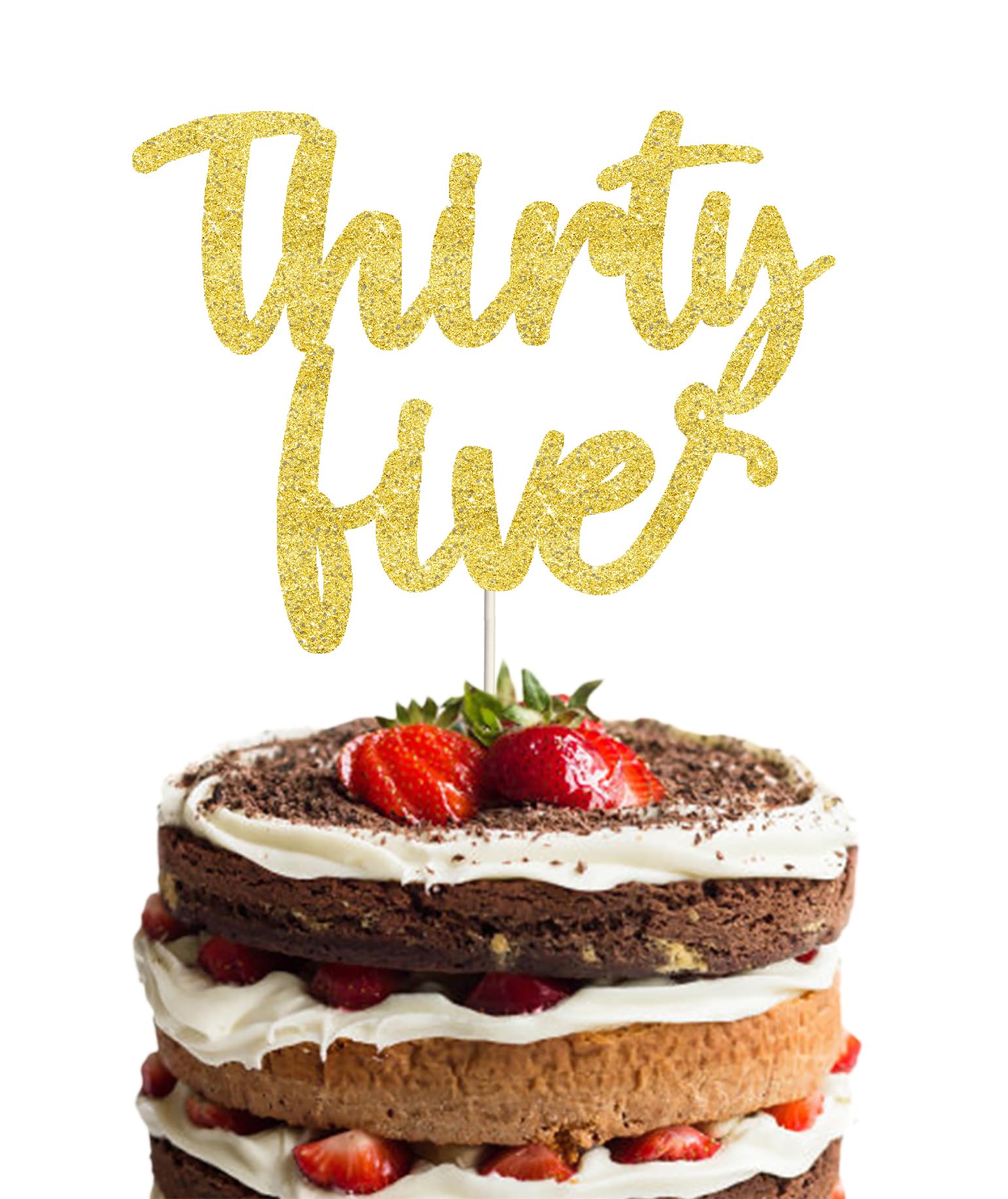 Snapklik.com : Happy 35th Birthday Cake Topper Thirty Five Birthday ...