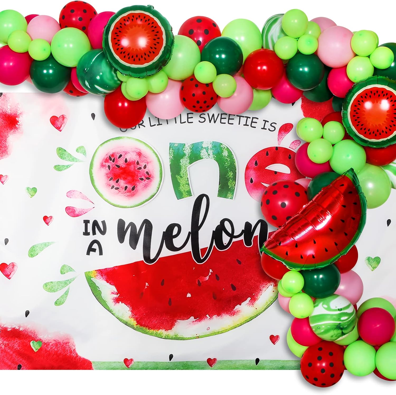 Amazon.com: 88 Pcs One in a Melon Party Decorations Baby Watermelon ...