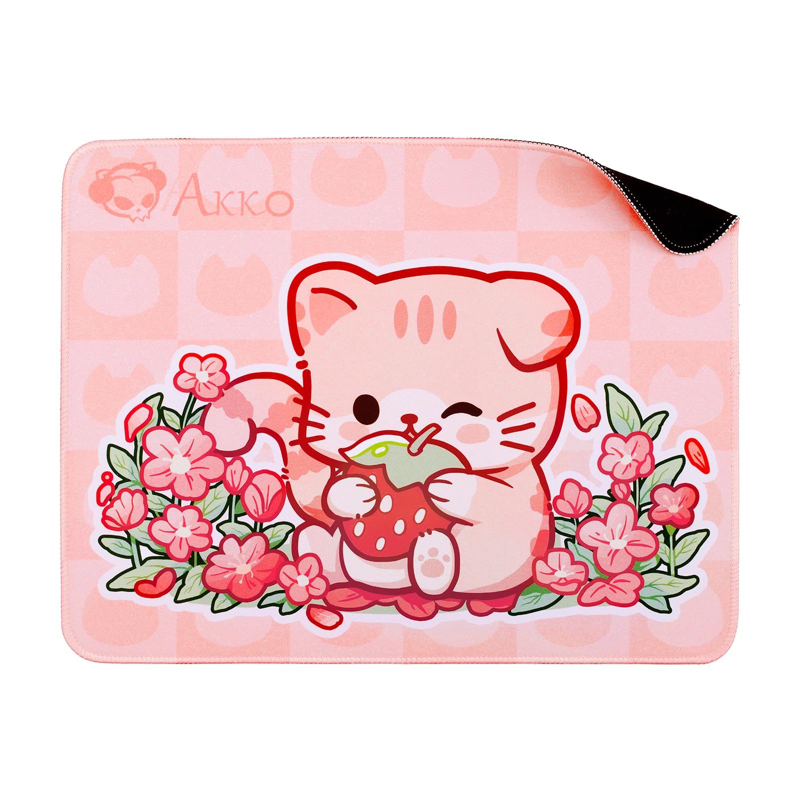 Amazon.com: Akko Gaming Mousepad, Cat Theme Pink Keyboard Computer ...