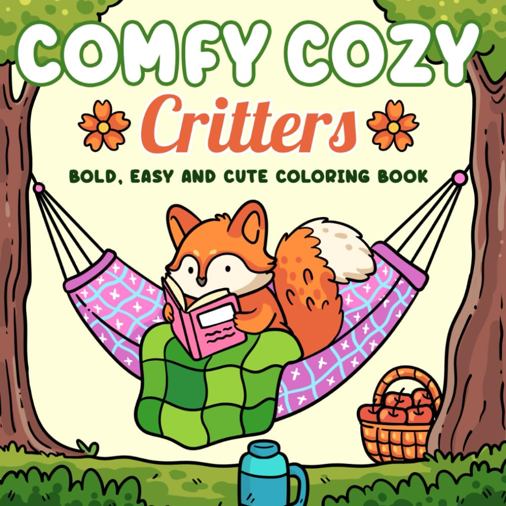 Amazon.com: Comfy Cozy Critters: Coloring Book for Adults and Teens ...