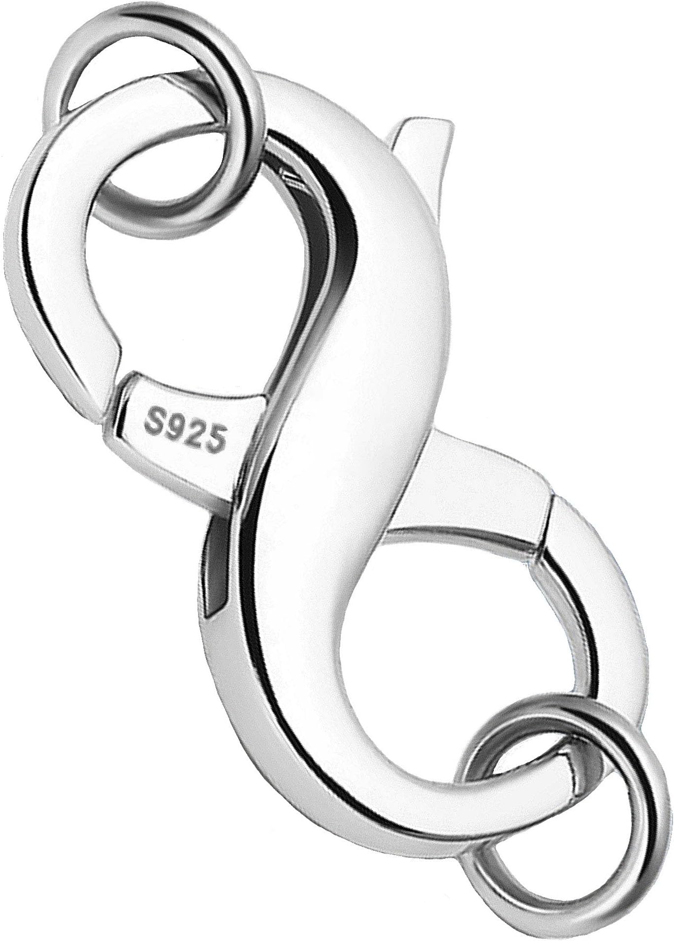 Amazon.com: HALLEBEADS 2 Sets Stainless Steel Spring Clasps for Chain ...