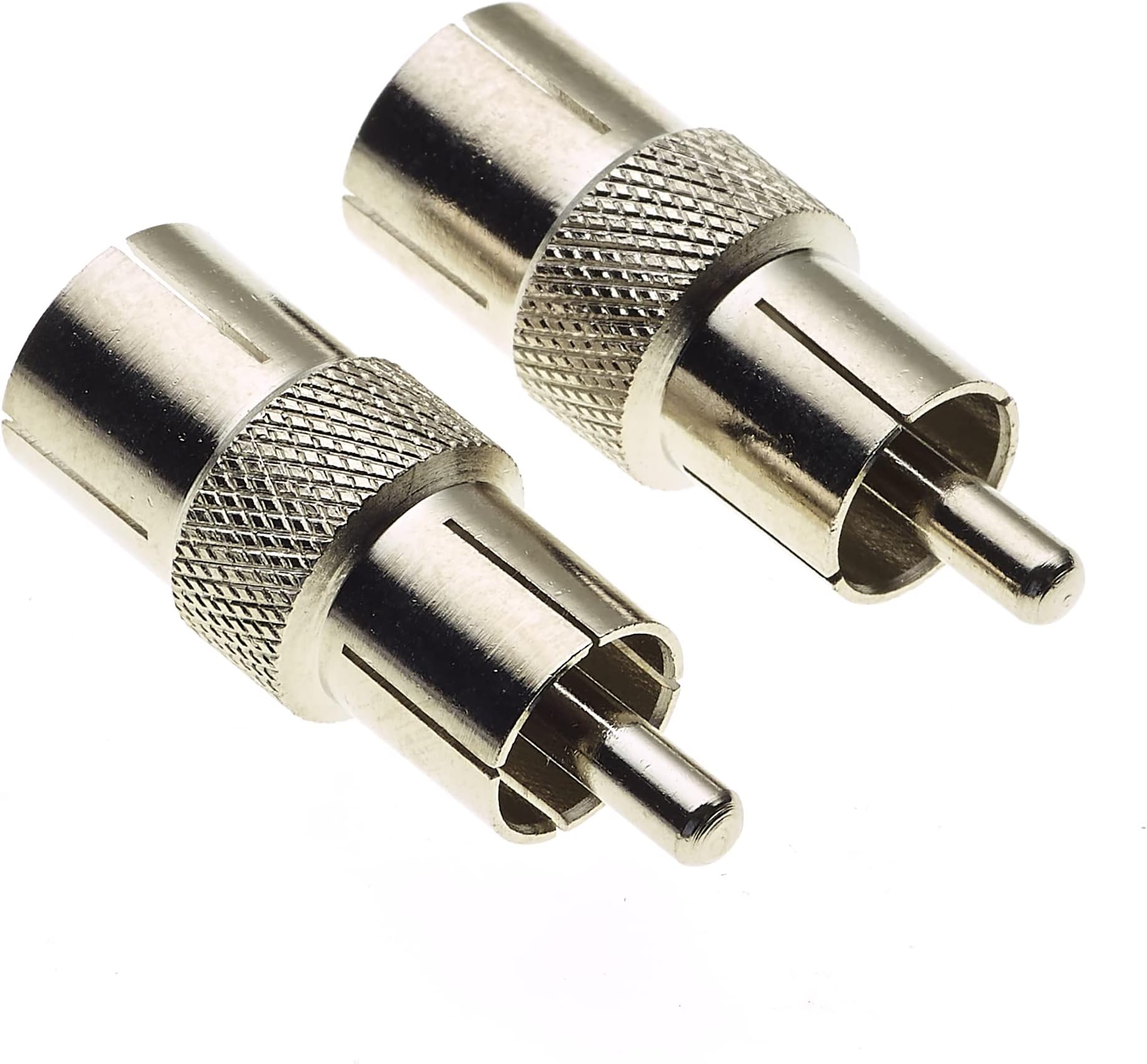 Coax To RCA, Pack Of 2 - TV Coax Socket To Phono Plug Adaptor, Female ...