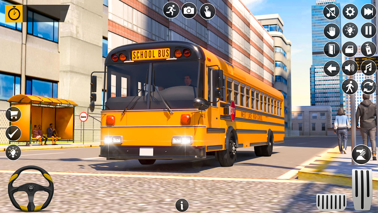 Crazy School Bus Driving Simulator 2024: School Bus City Passengers Pick & Drop Games - Ultimate ...