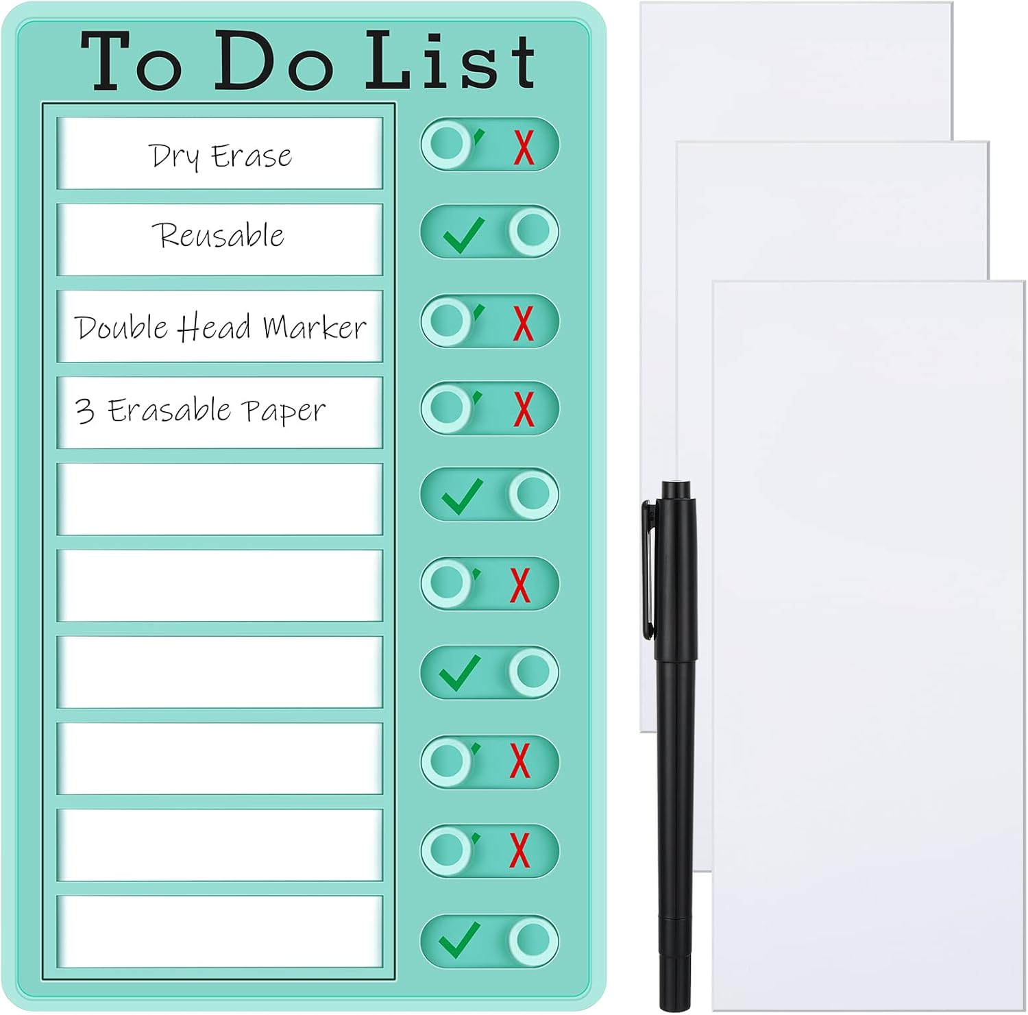 Amazon.com: Dry Erase Checklist Board Chore Chart for Kids to Do List ...