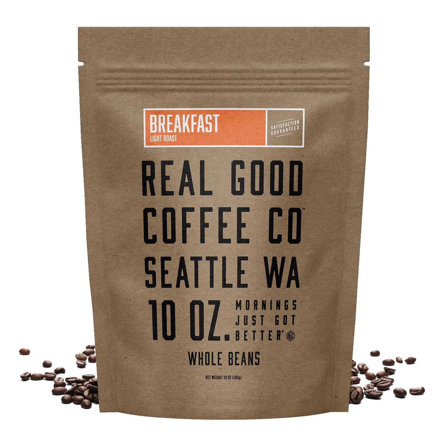 Amazon.com : Real Good Coffee Company - Whole Bean Coffee - Breakfast ...