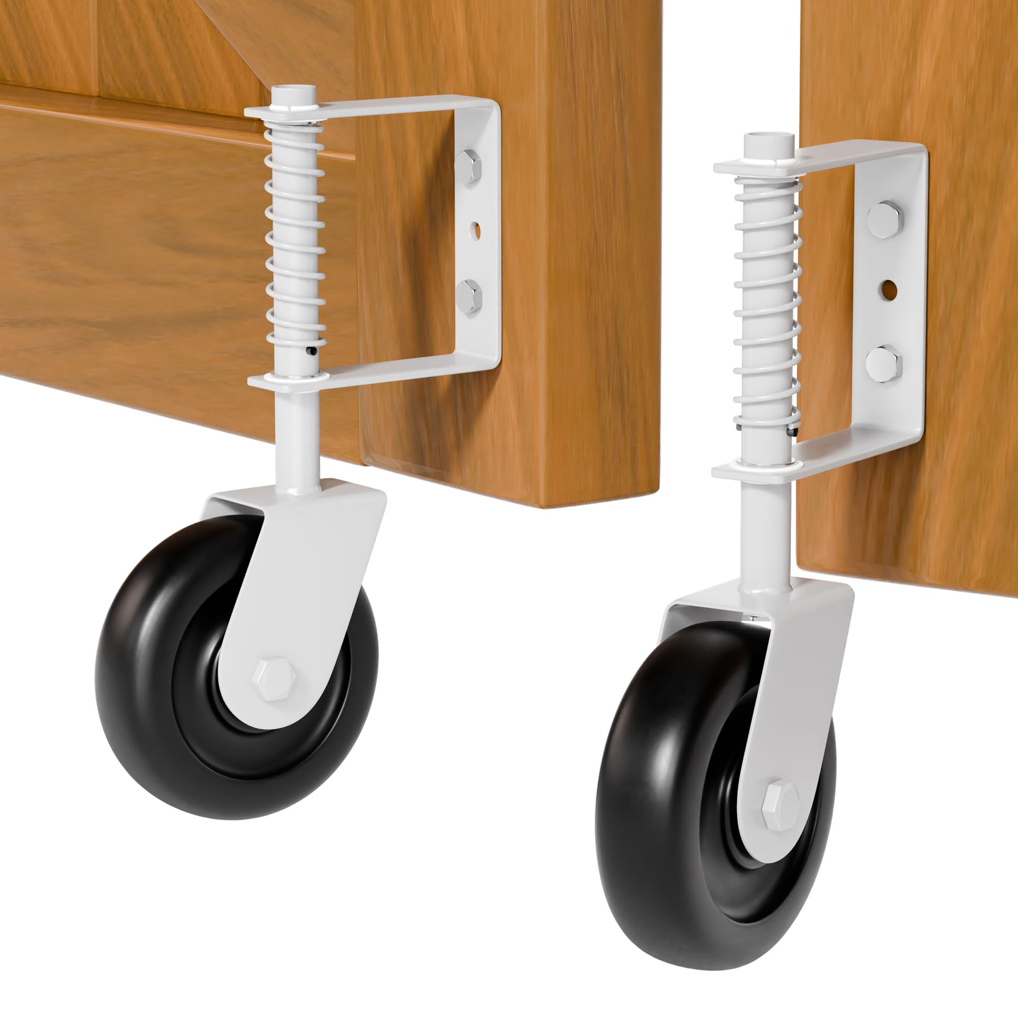 Snapklik.com : YONSIN 4.3" Heavy Duty Spring Loaded Gate Caster