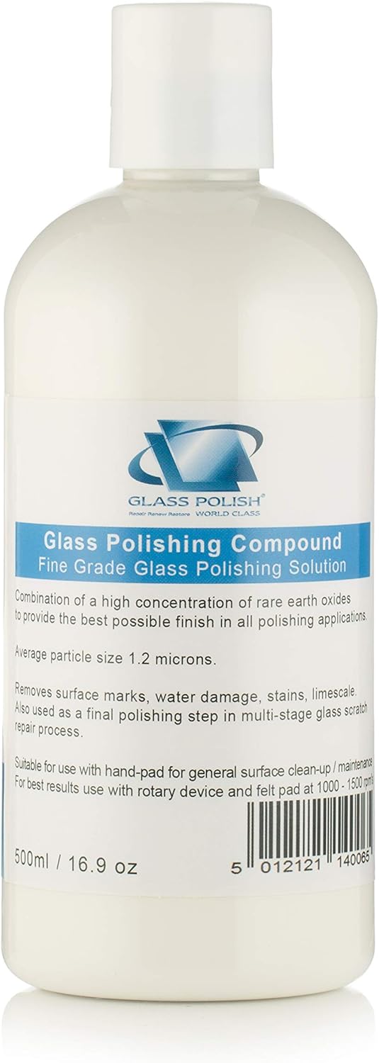 Amazon.com: Glass Polish 14006 Fine Grade Glass Polishing Compound ...