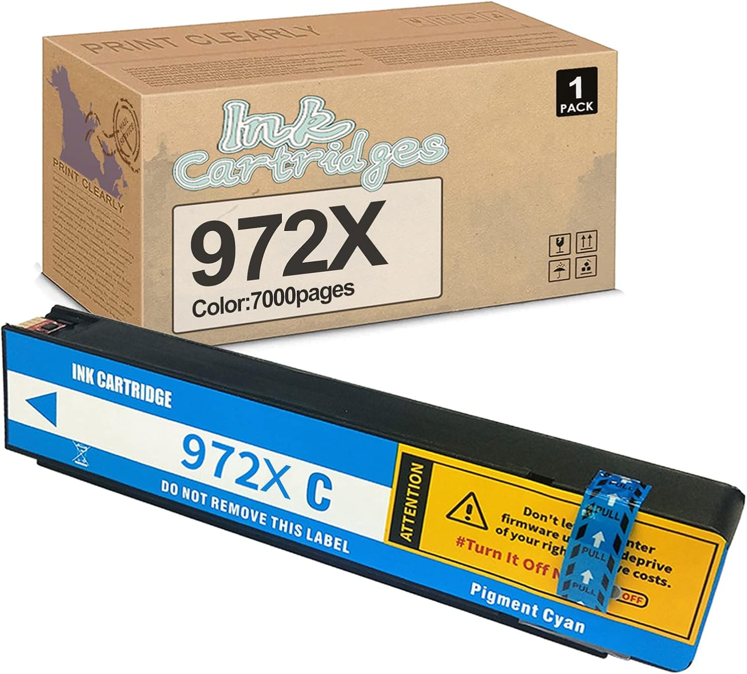 Amazon.co.jp: 972 X インク カートリッジ交換用 for HP 972X 972A 972 インク Pagewide Pro ...