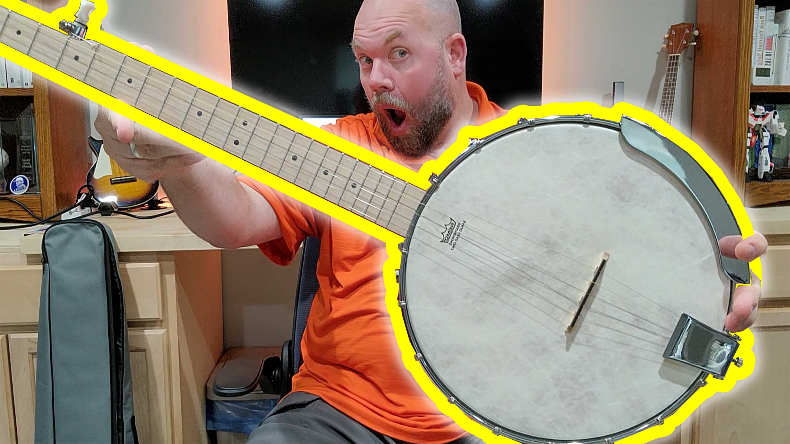 Watch review of the Aklot open back 5-string banjo kit on Amazon Live