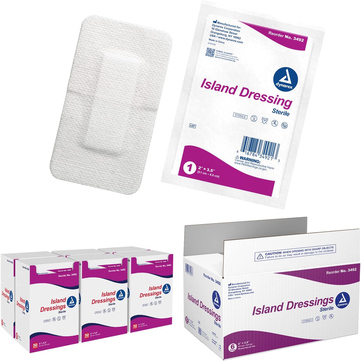 Amazon.com: Dynarex Island Dressings – Sterile, Wound or Blister ...