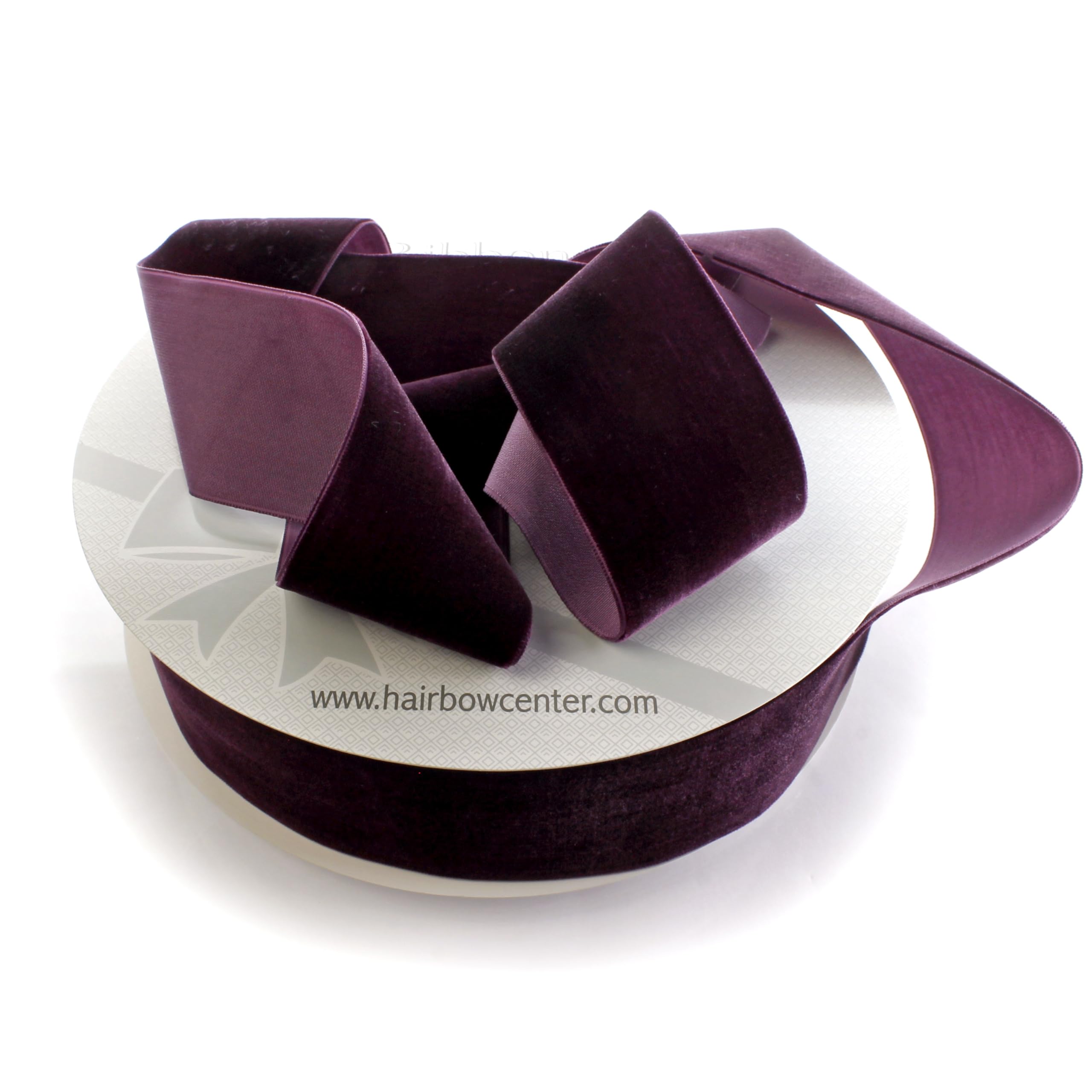 Amazon.com: 2" Velvet Ribbon Rustic Plum 25 Yards HairBow Center