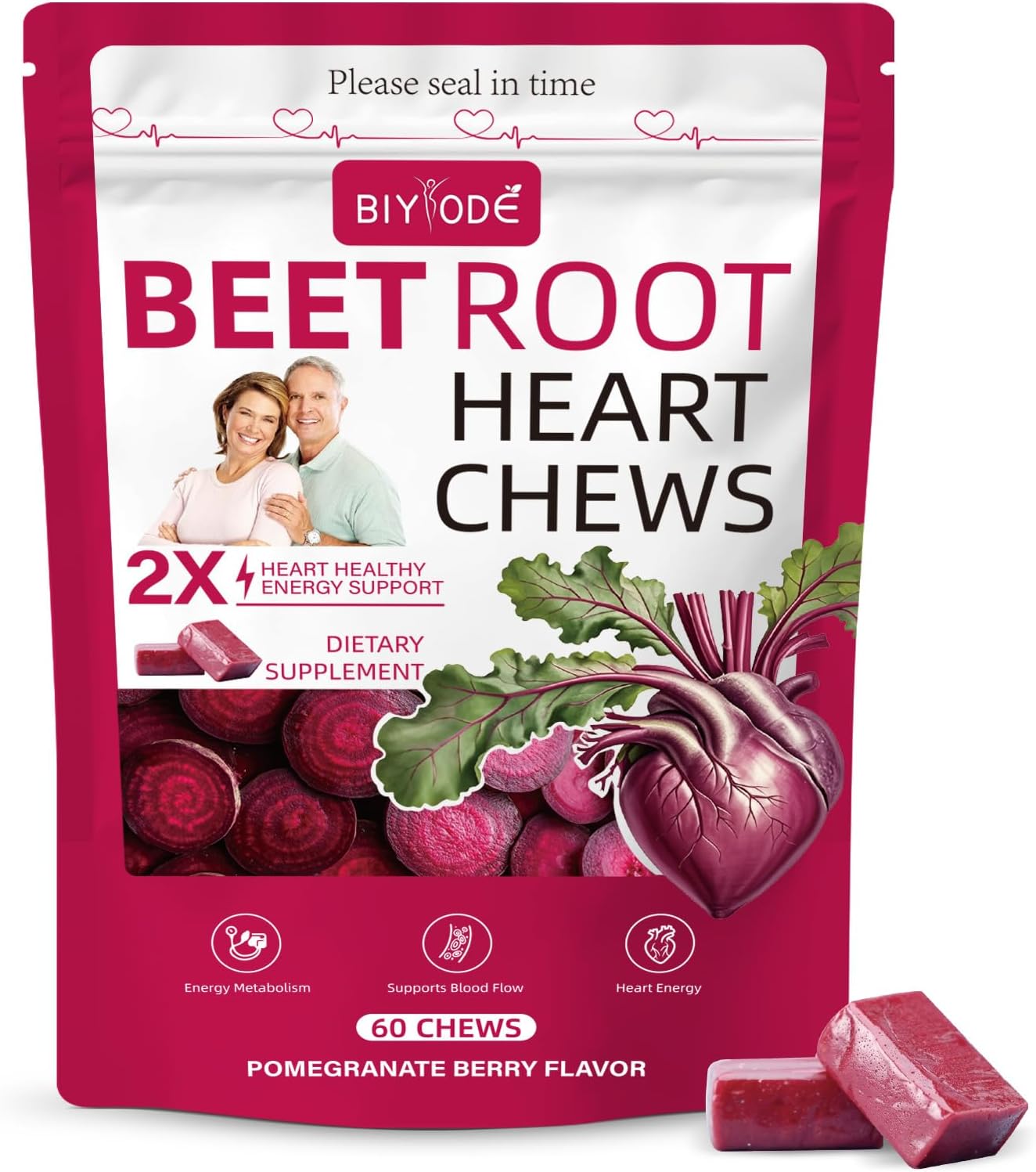 Amazon.com: BIYODE Beet Root Chews Supplement: 700mg Beet Root Powder ...