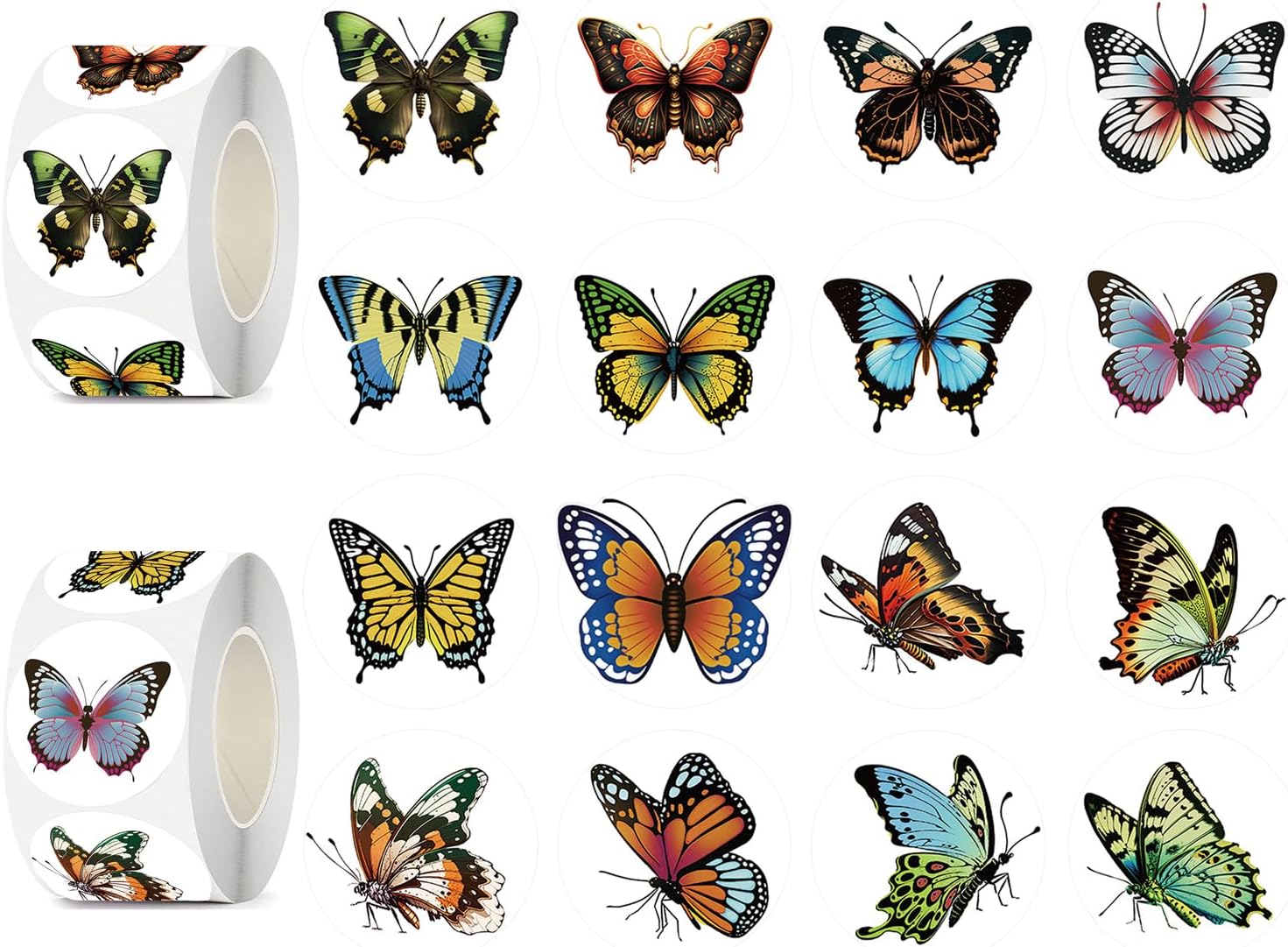 Amazon.com: Butterflies Stickers Party Supplies Pack ~ Over 160 ...