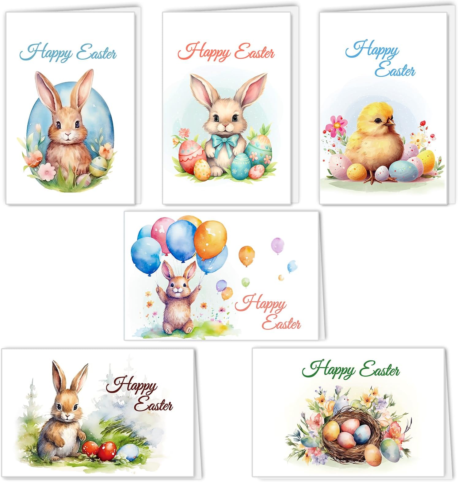 Amazon.com : Easter Greeting Cards Value Pack - Set of 12, Envelopes ...