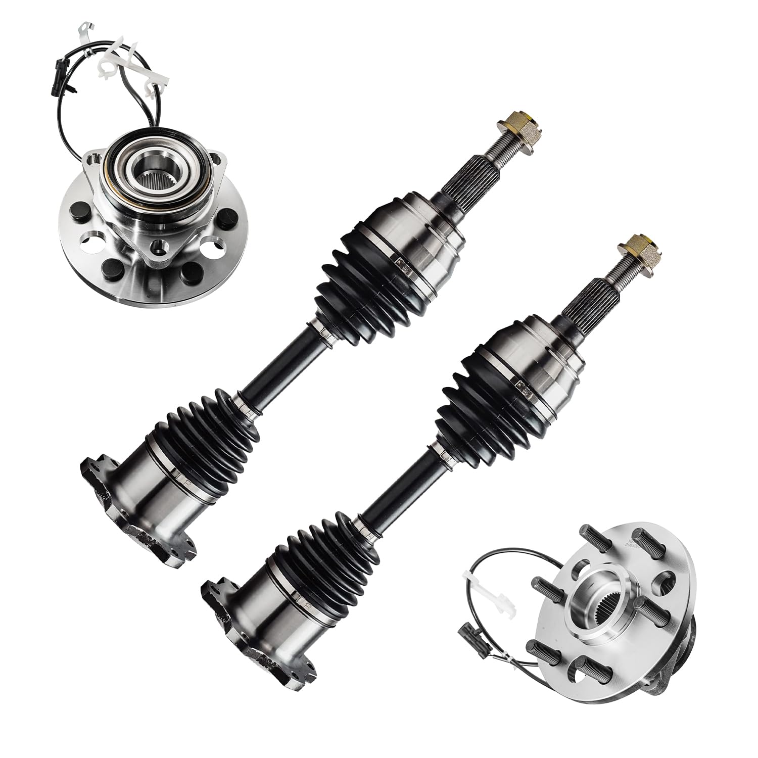 Amazon.com: Detroit Axle - Front Complete Wheel Hub and Bearings ...