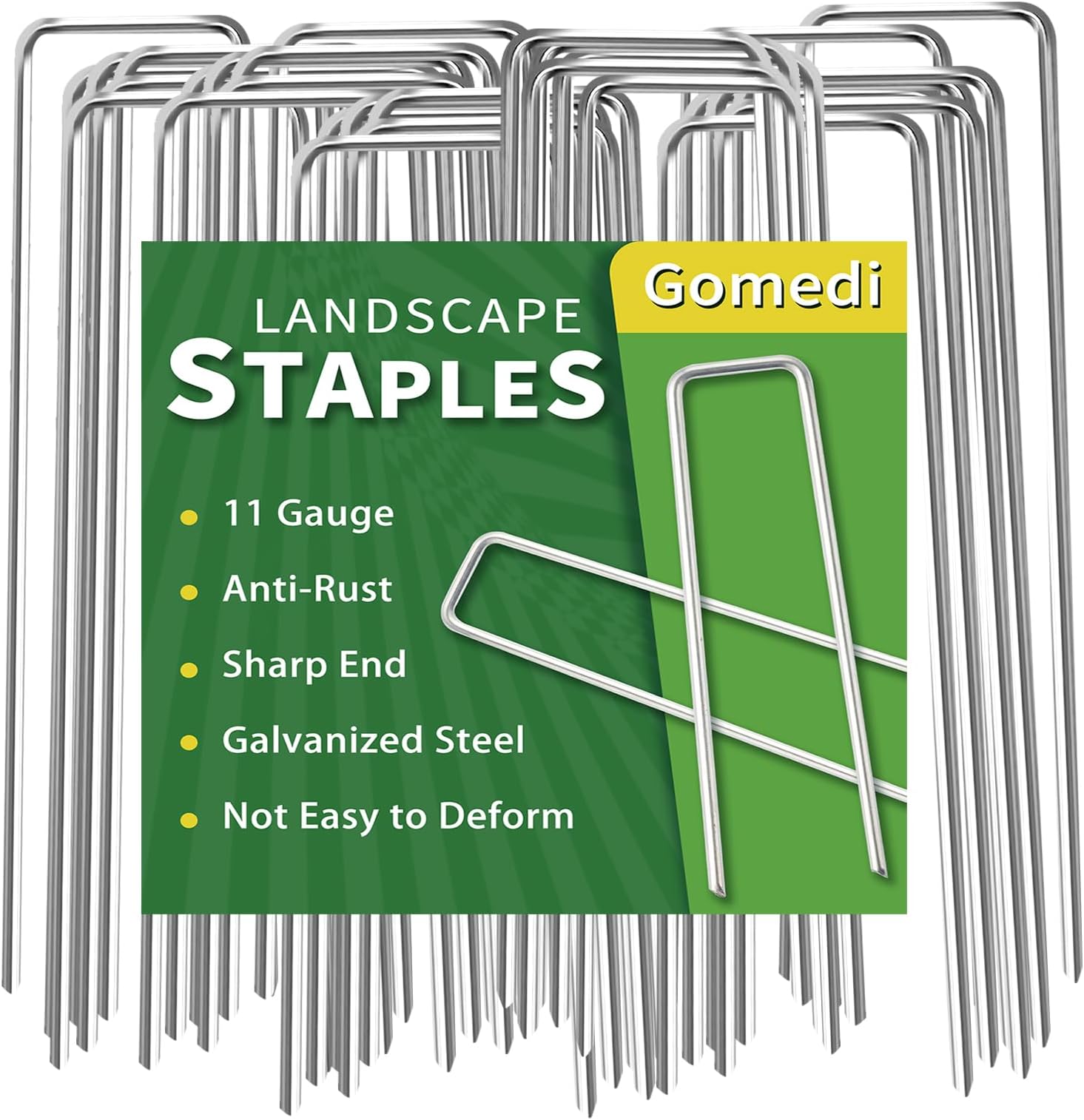 Amazon.com : Smart Spring 8 in Tent Stake, Landscape Stake, sod Staple ...