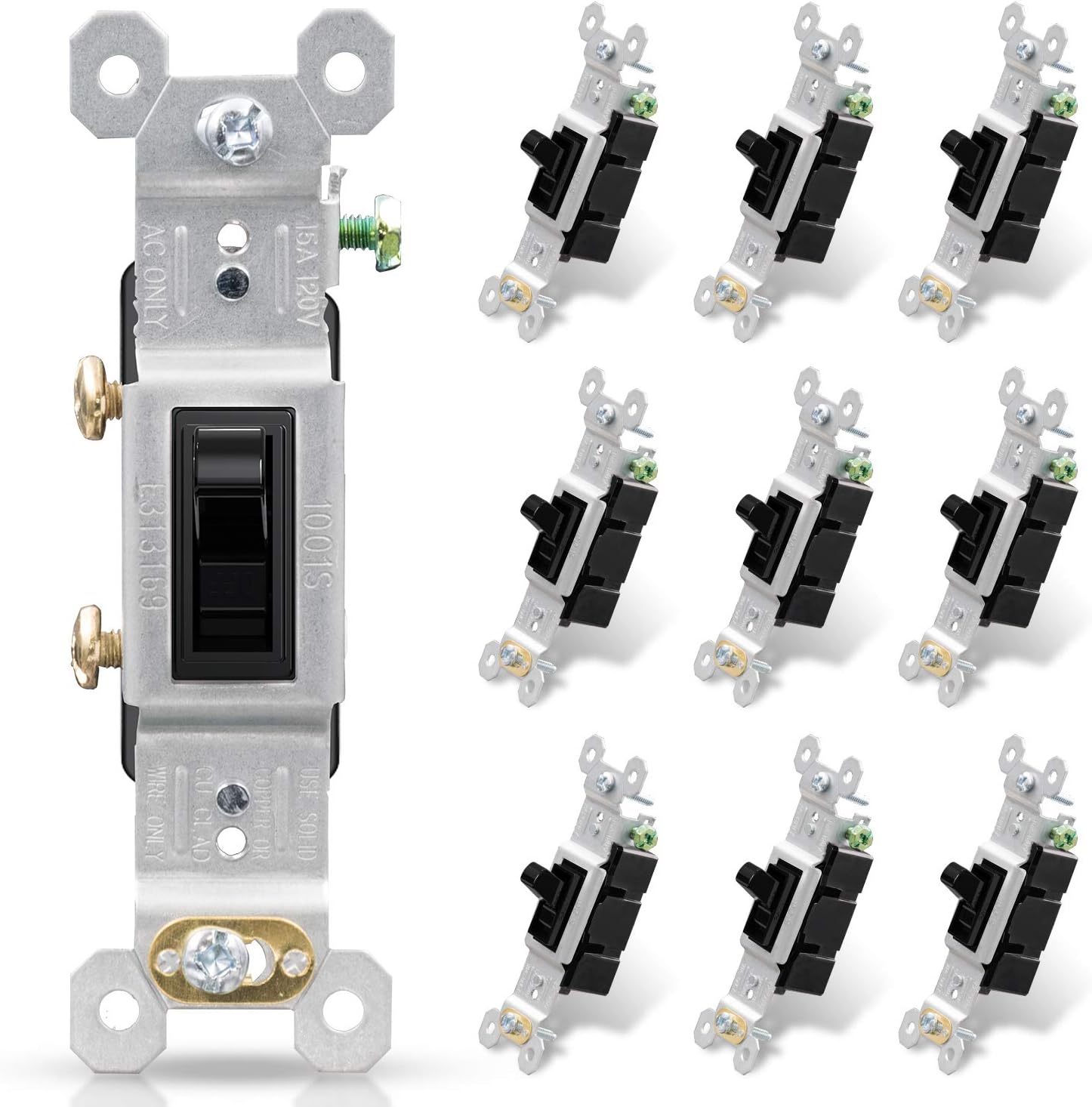 EATON Wiring CS320BK 20-Amp 120/277-volt Commercial Grade 3-Way Compact ...