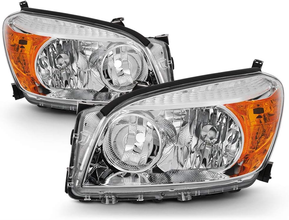 Amazon.com: VIPMOTOZ Chrome Housing OE-Style Headlight Headlamp ...