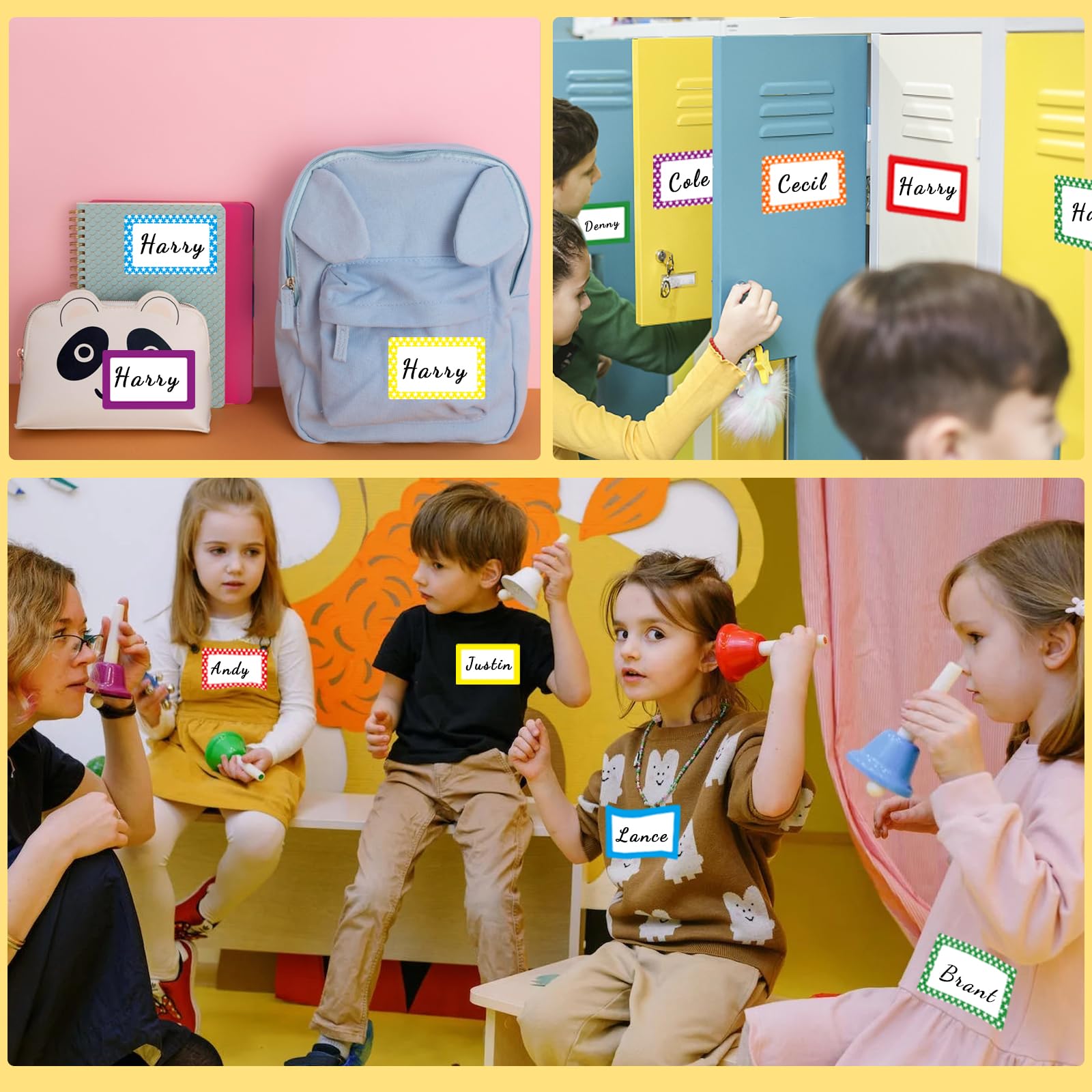 Snapklik.com : 6 Colors Star Name Tag Stickers,240PCS Waterproof ...