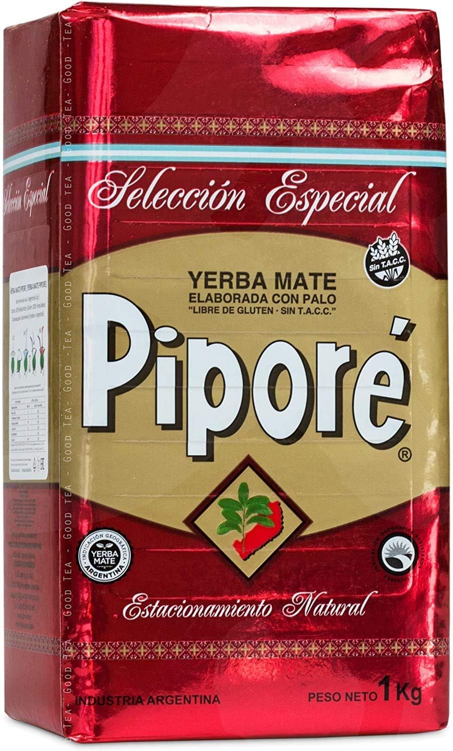 Amazon.com : Yerba Mate Pipore - Regular - 2.2 Lbs - 1 Kilo - Gluten ...