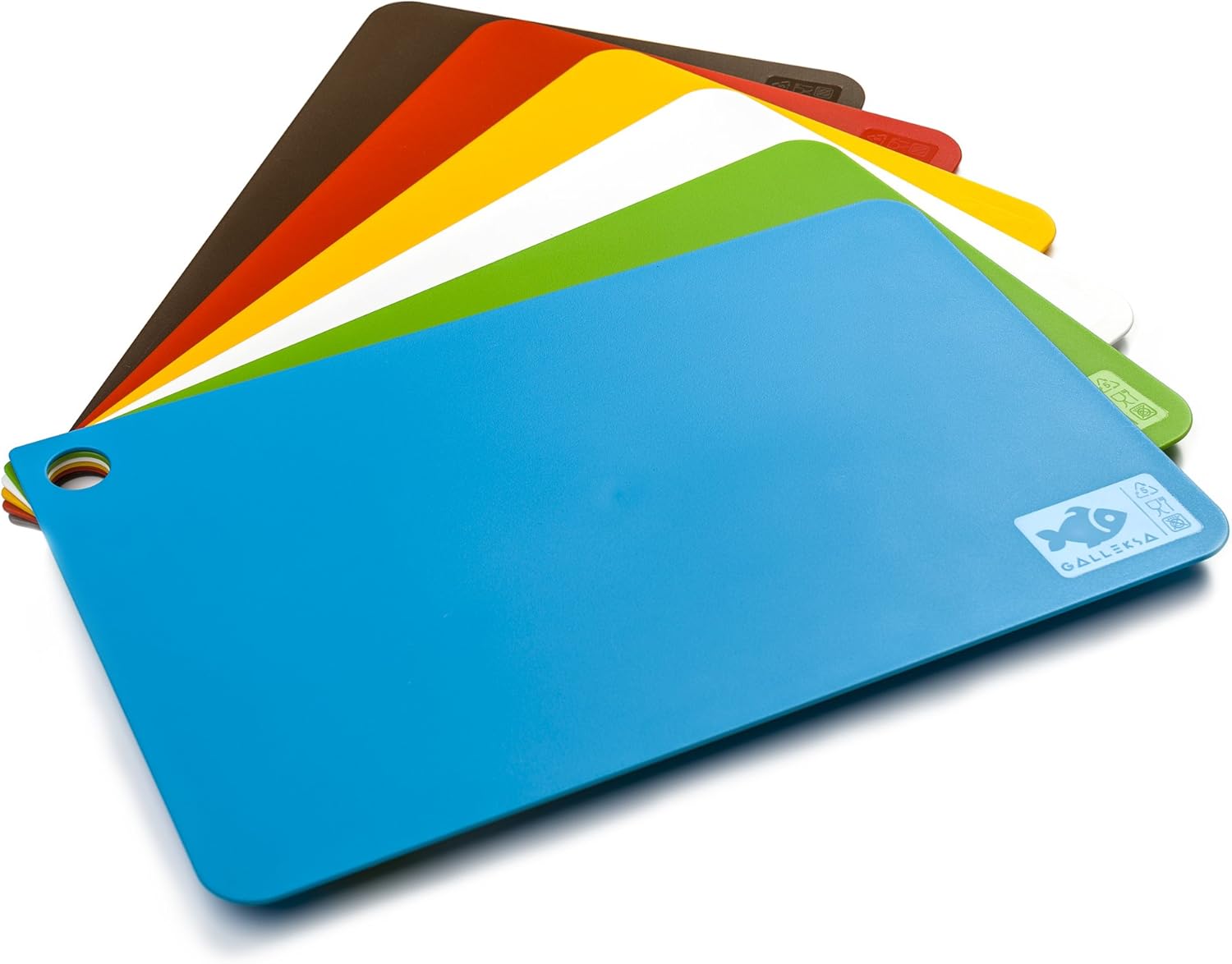 Set of 6 Chopping Mats Flexible Plastic Cutting Boards Sheets Six Large ...