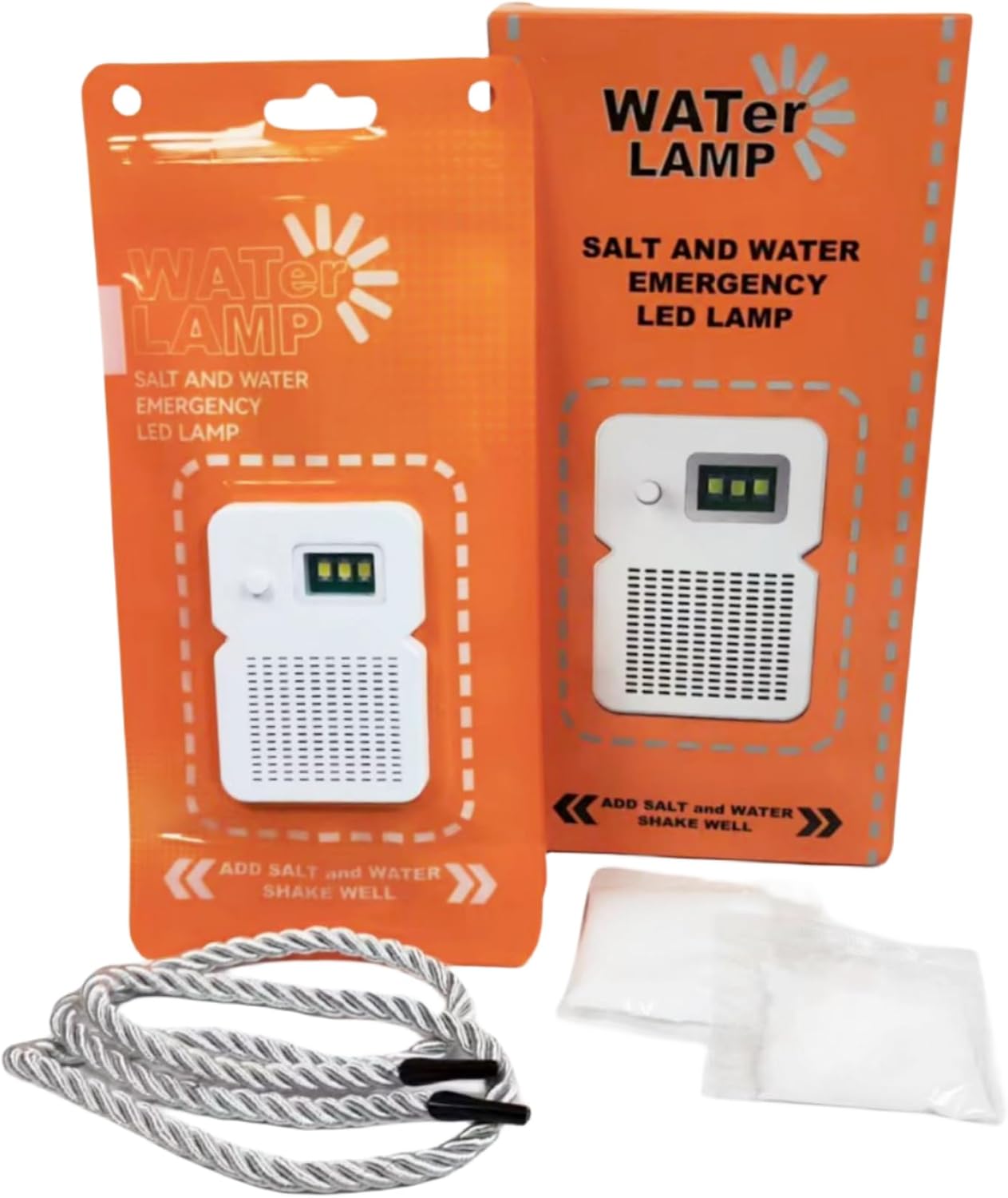 Amazon.com: Sibinsy Two Light Modes Salt Water Lamp Salt and Water ...