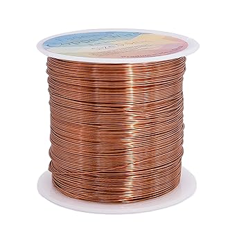 328 Feet Tarnish Resistant Copper Wires 24 Gauge/0.5mm Jewelry Craft Wires Beading Wire for ...