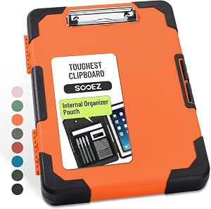 Amazon.com: Sooez Toughest Clipboard with Storage, Internal Pen Pouch ...