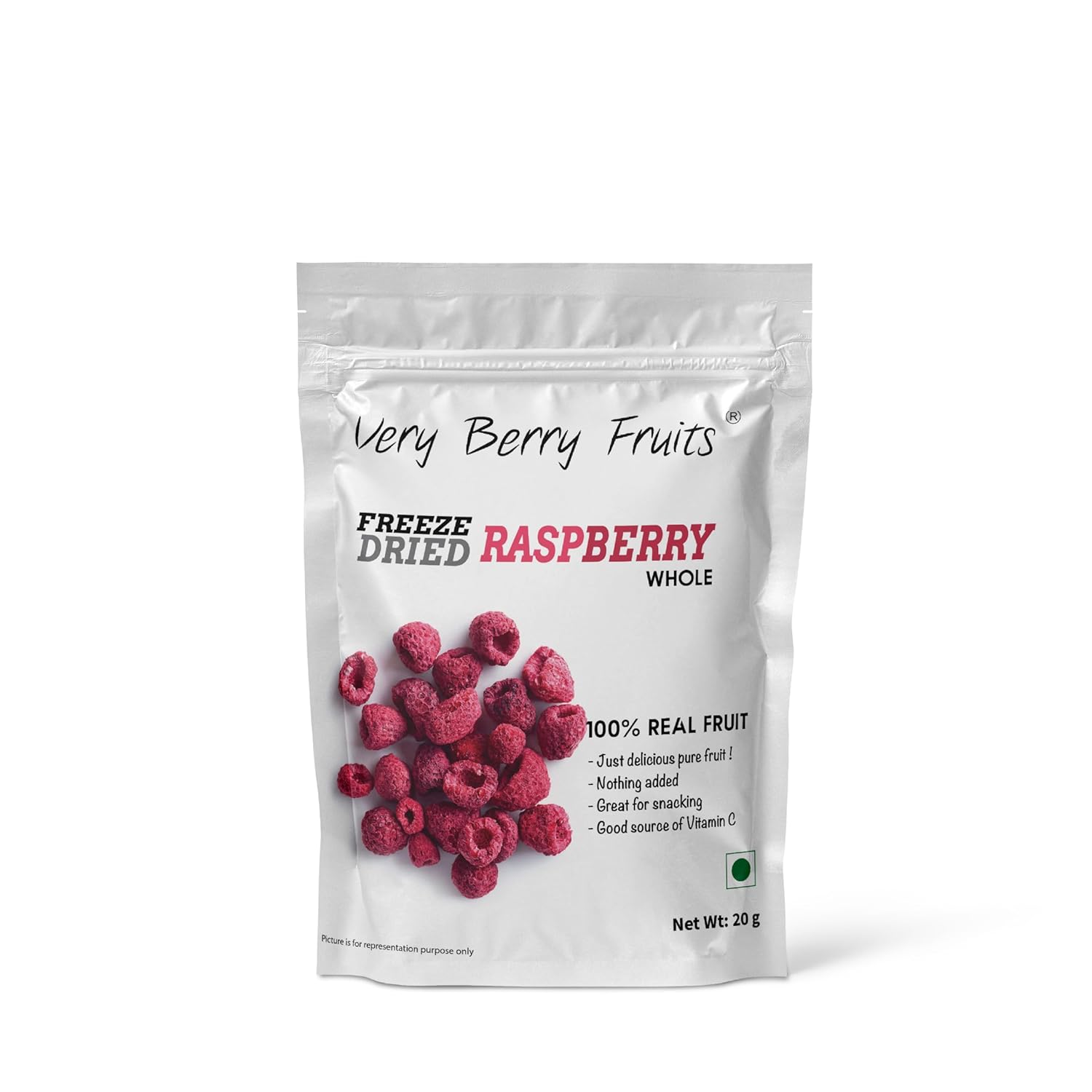 VERY BERRY FRUITS Freeze Dried Berries 20 Gram | Healthy Snacks | Sugar ...