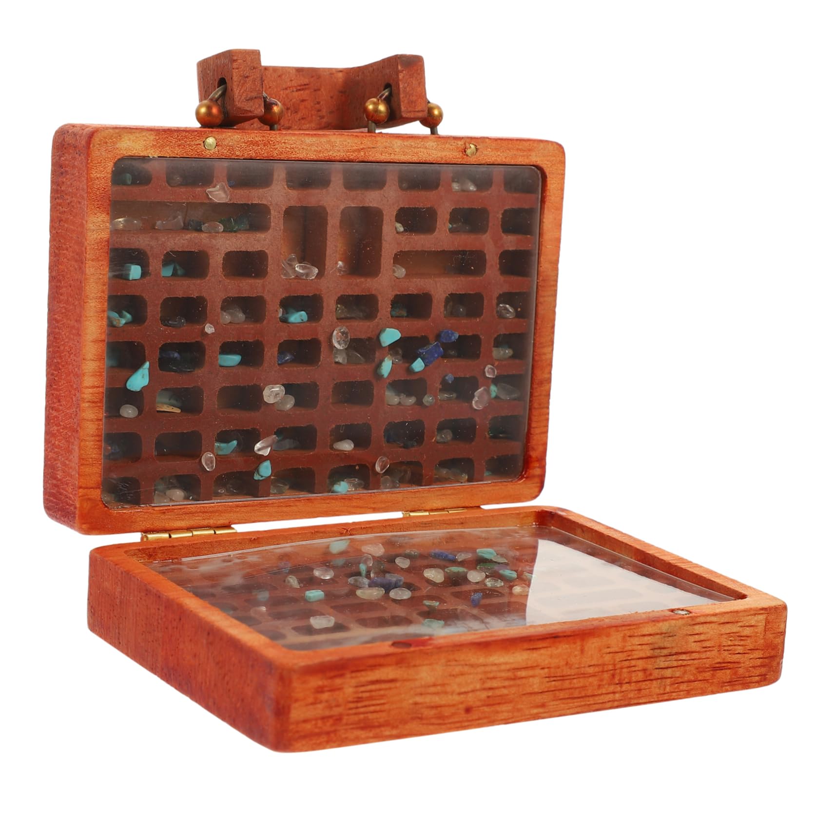 Amazon.com: DEARMAMY Box Rock Display Case Showcase Compartments ...