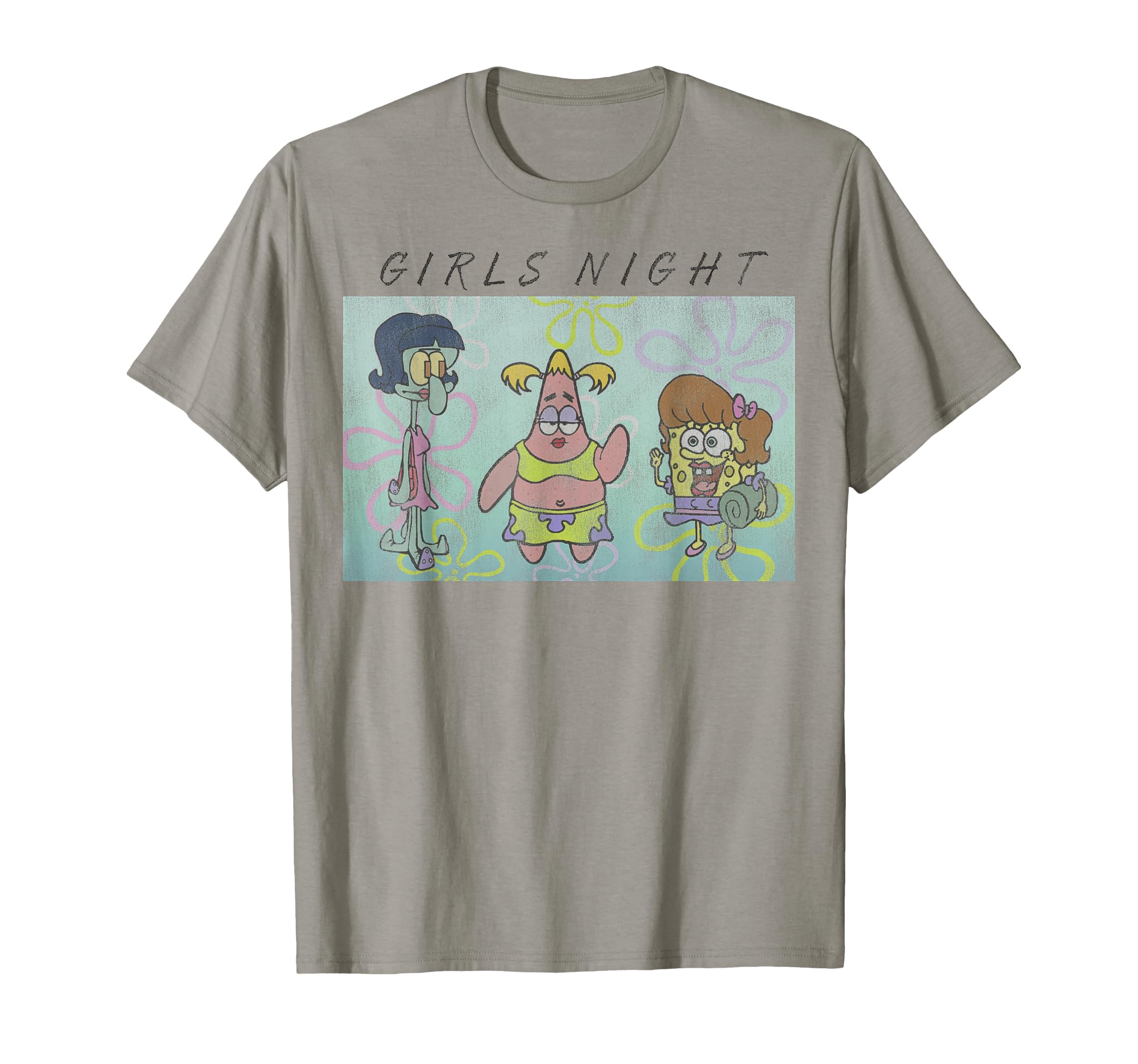 Snapklik.com : Spongebob Squarepants Patrick Squidward Girls Night T ...