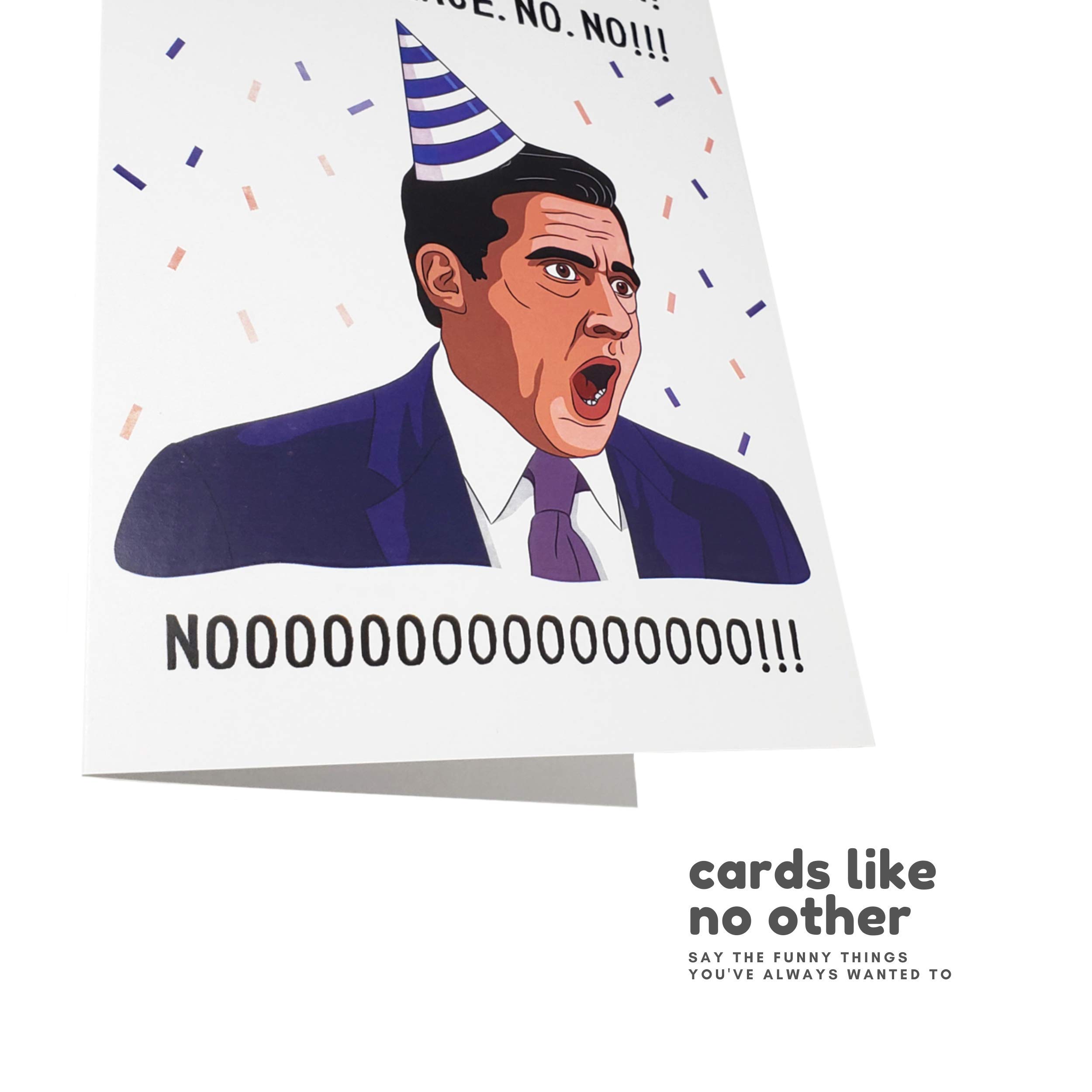 Sleazy Greetings Funny The Office Birthday Cards For Men Women | NOOO ...