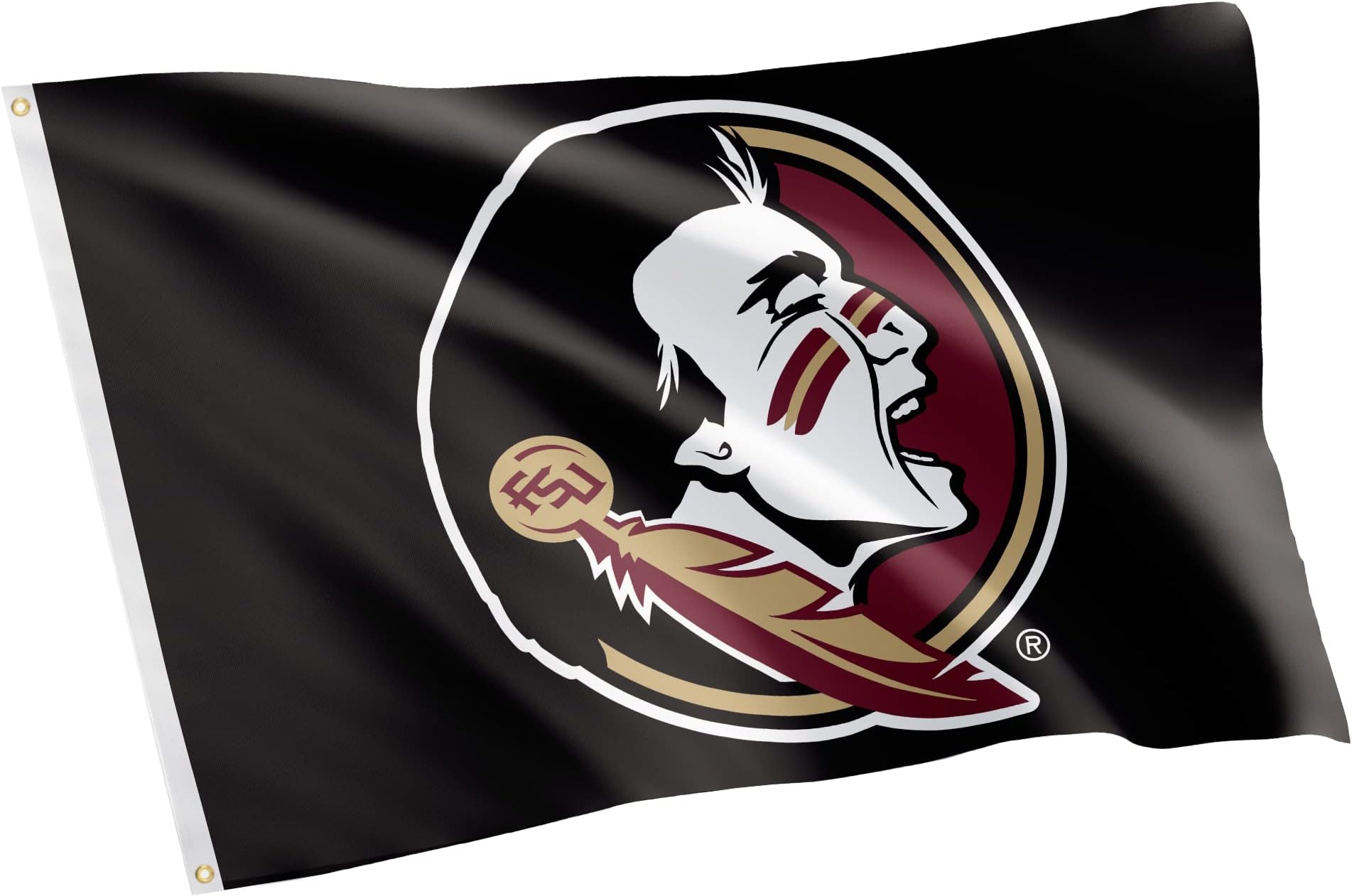 Amazon.com : Florida State New Logo Black College Flag : Sports & Outdoors