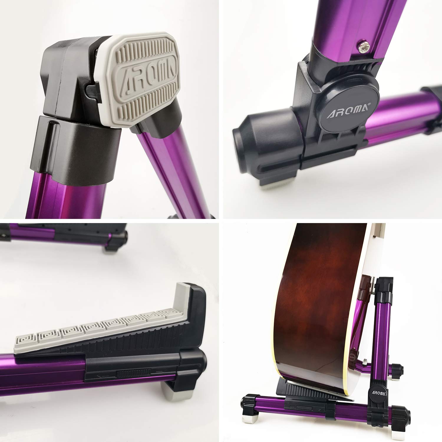 Snapklik.com : Foldable Guitar Stand, Meeland Universal A-Frame Guitar ...