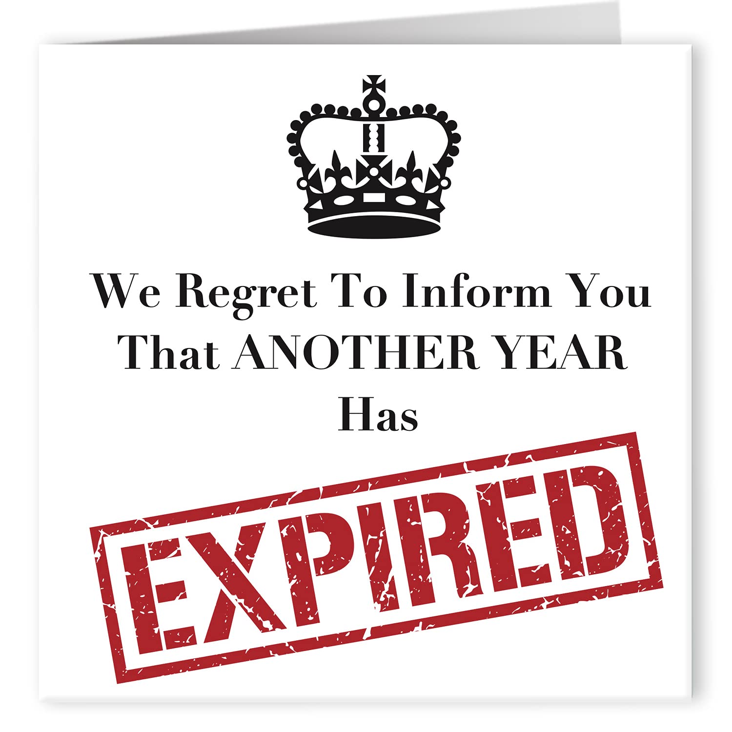 Buy Cult Kitty - We Regret To Inform You Year Expired - Joke Happy ...