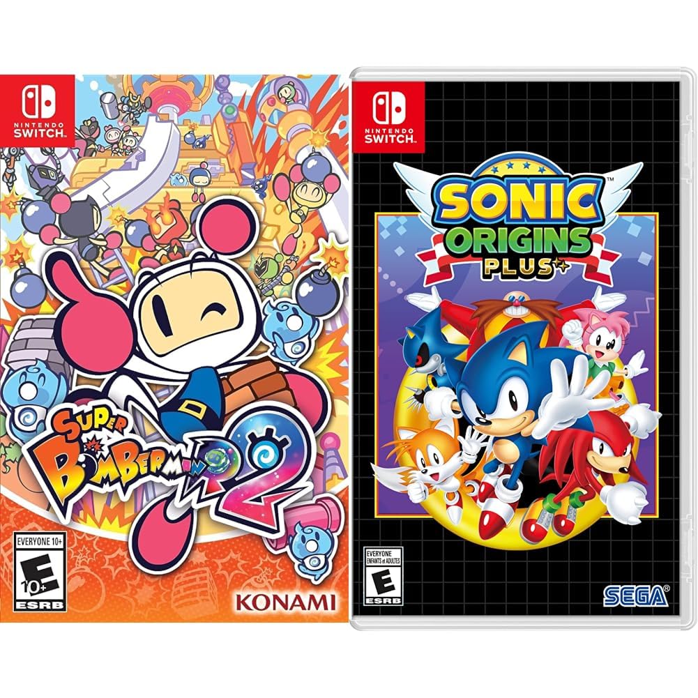 Amazon.com: Super Bomberman R 2 and Sonic Origins Plus for Nintendo ...