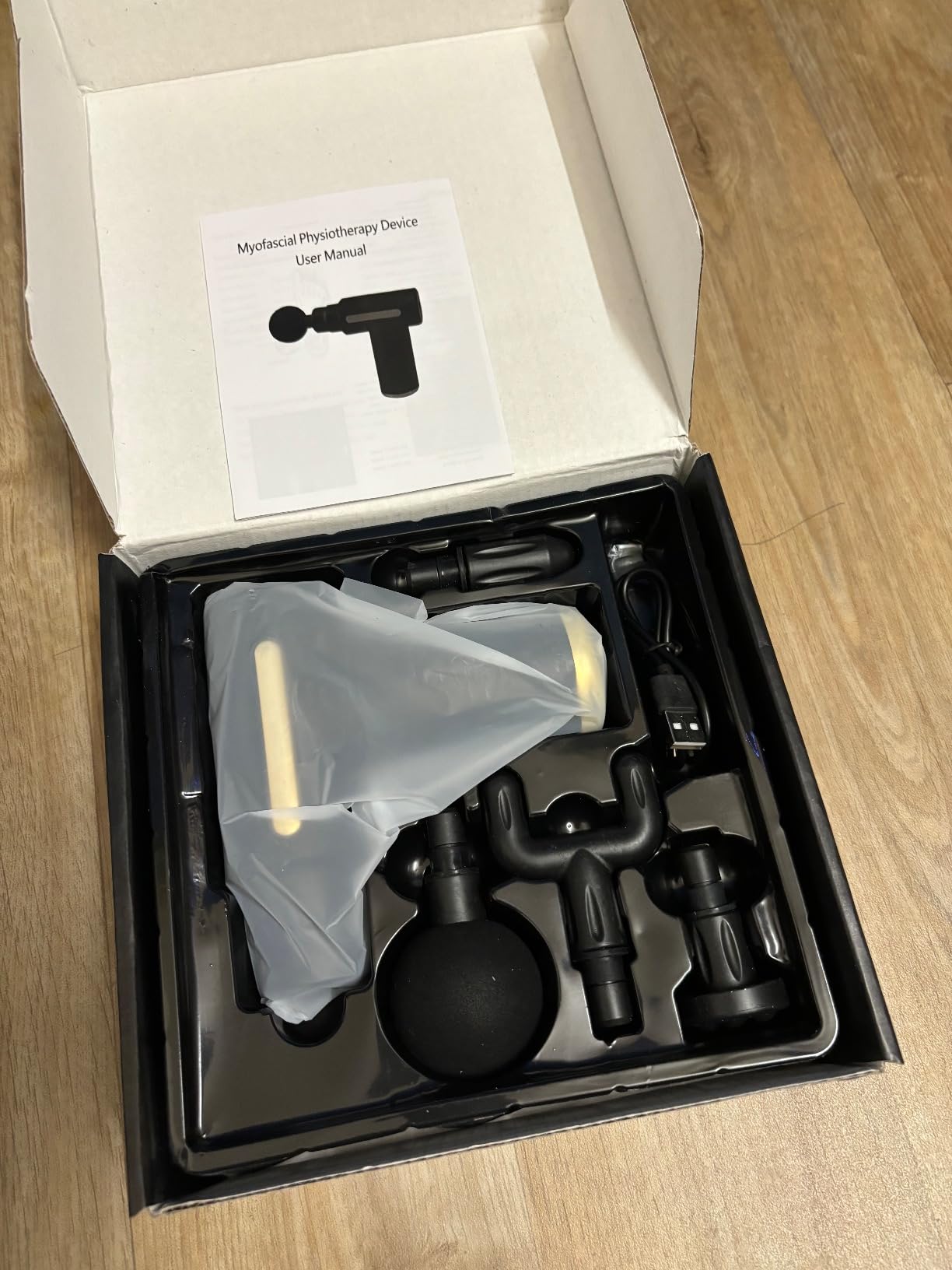 Mini Massage Gun Deep Tissue- Portable, Handheld Massager Gun with 4 ...