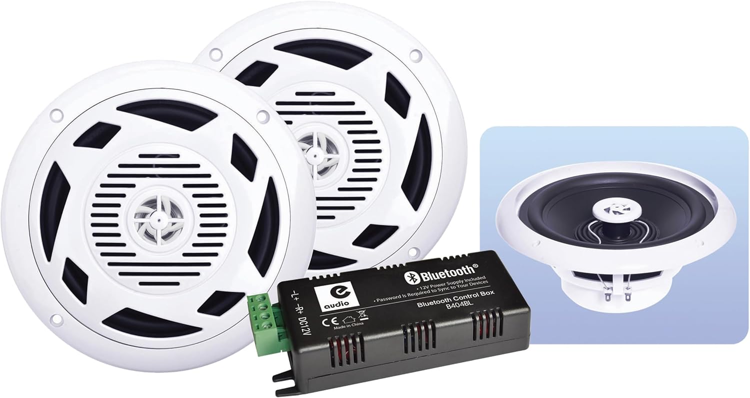 E-Audio 6.5" Bluetooth Ceiling Speaker Kit With 2 x 30W Speakers ...