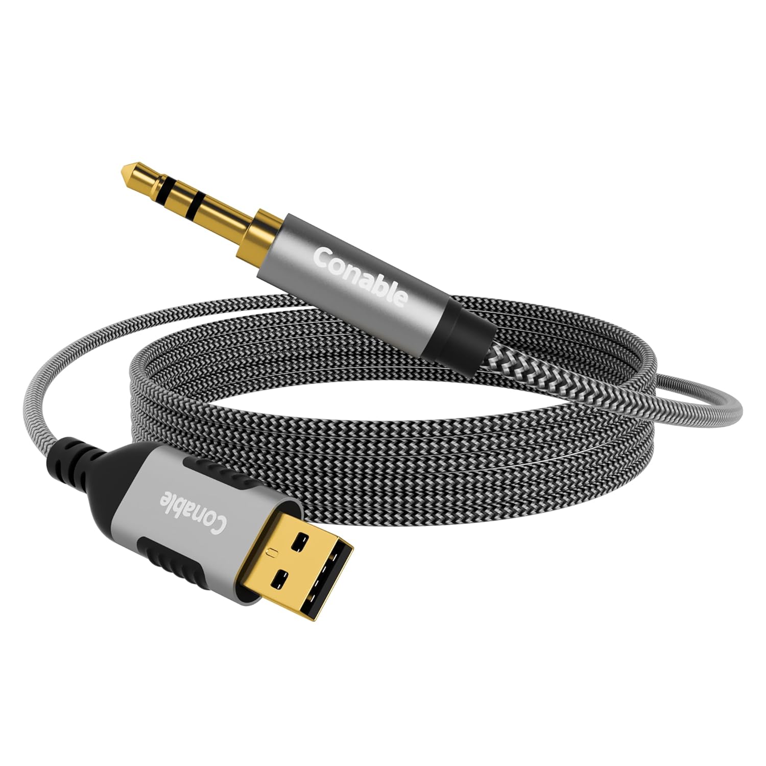 Amazon.com: USB to 3.5mm Audio Cable 4 FT, USB A to 1/8’’ TRS Aux Jack ...