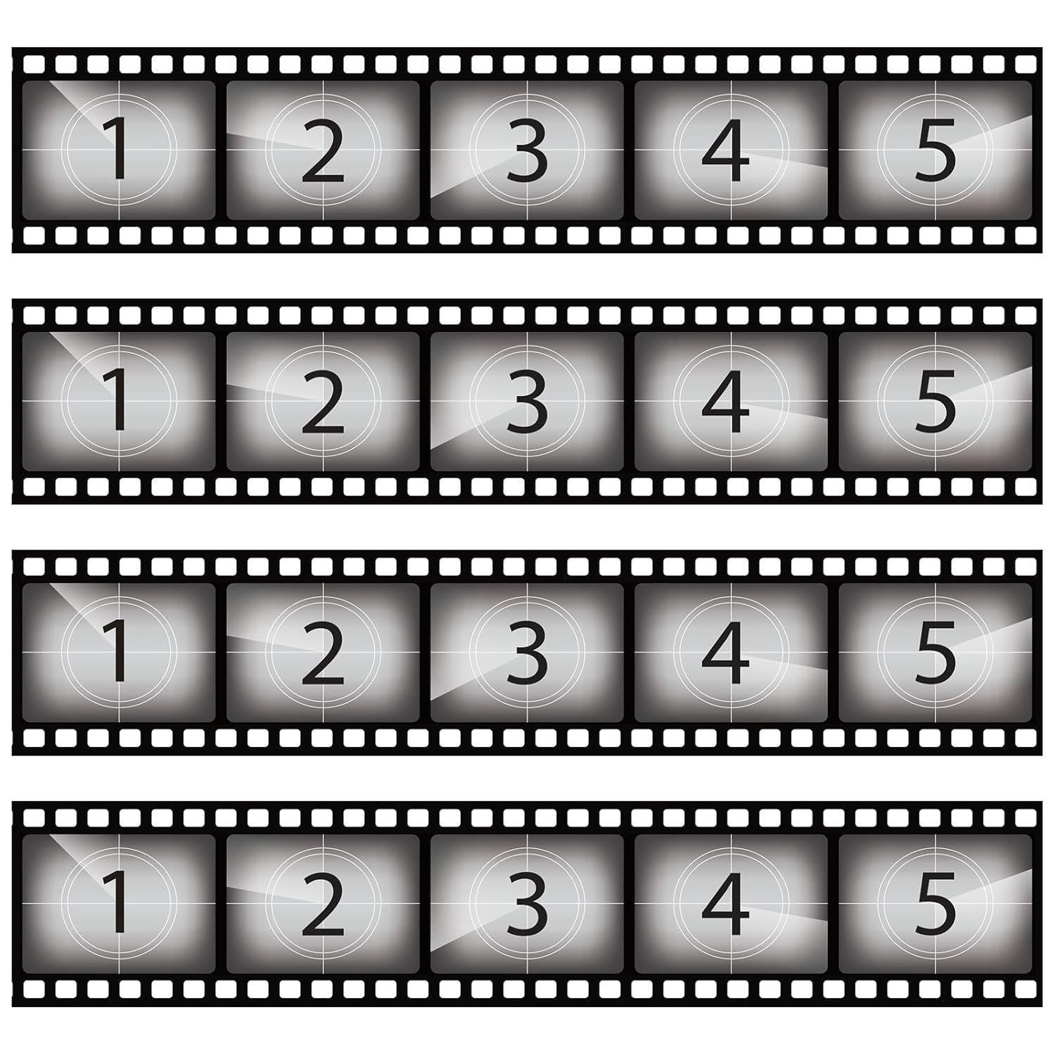 Amazon.com: Whaline 70Pcs Movie Night Bulletin Board Borders Movie Reel ...