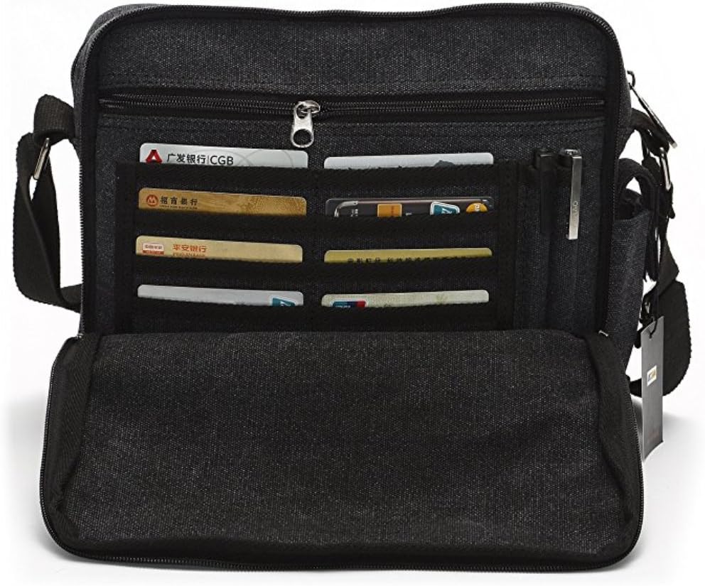Amazon.com: Men's Multifunctional Canvas Messenger Handbag Outdoor ...