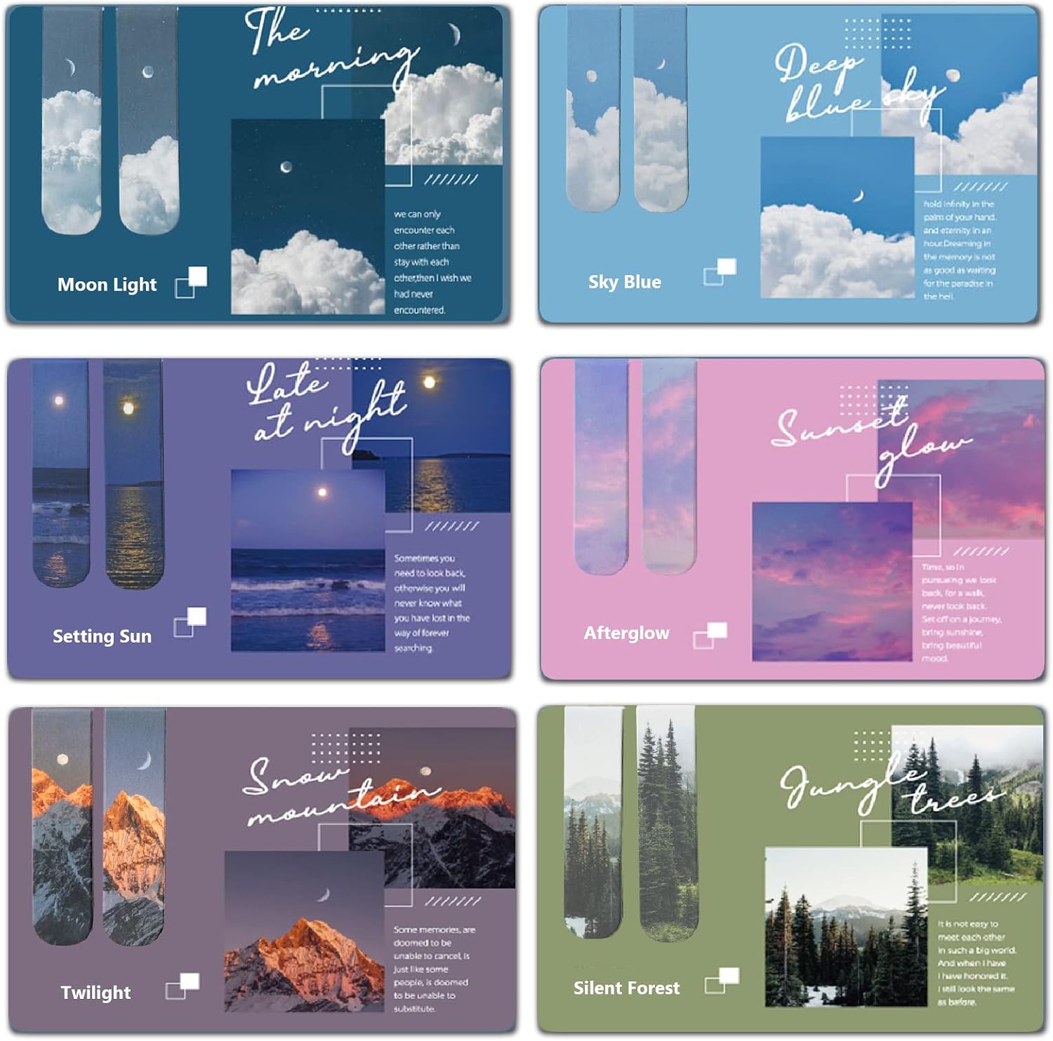 Amazon.com: DEARART Magnetic Bookmarks Assorted Book Markers, Beautiful ...