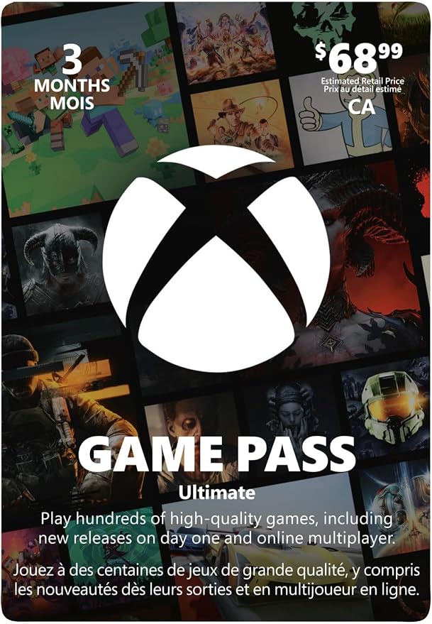 XBOX Game Pass ULT 3M Gift Card (Physical Delivery) : Amazon.ca: Gift Cards