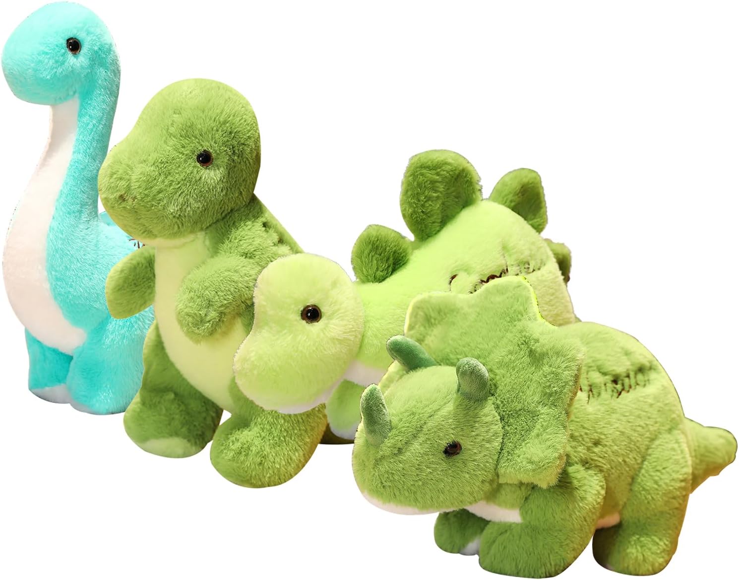 Amazon.com: 4PCS Dinosaur Stuffed Animal Toys,Dinosaur Plush Figure ...