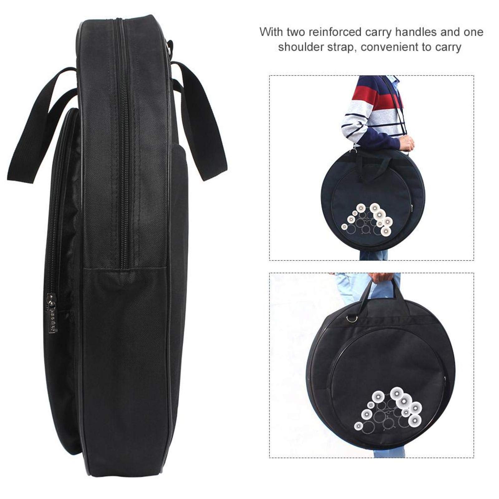 Snapklik.com : SUNGOOYUE 21Inch Portable Cymbal Bag, Cymbal Bag