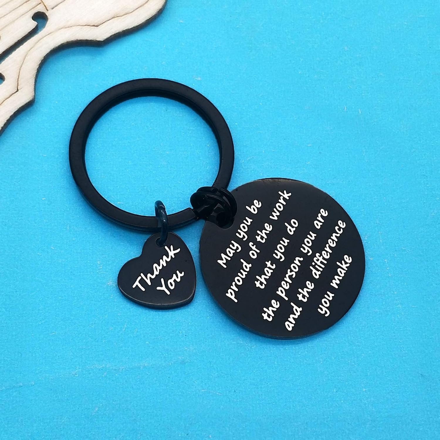 Amazon.com: Thank You Gifts Appreciation Keychain Make a Difference ...