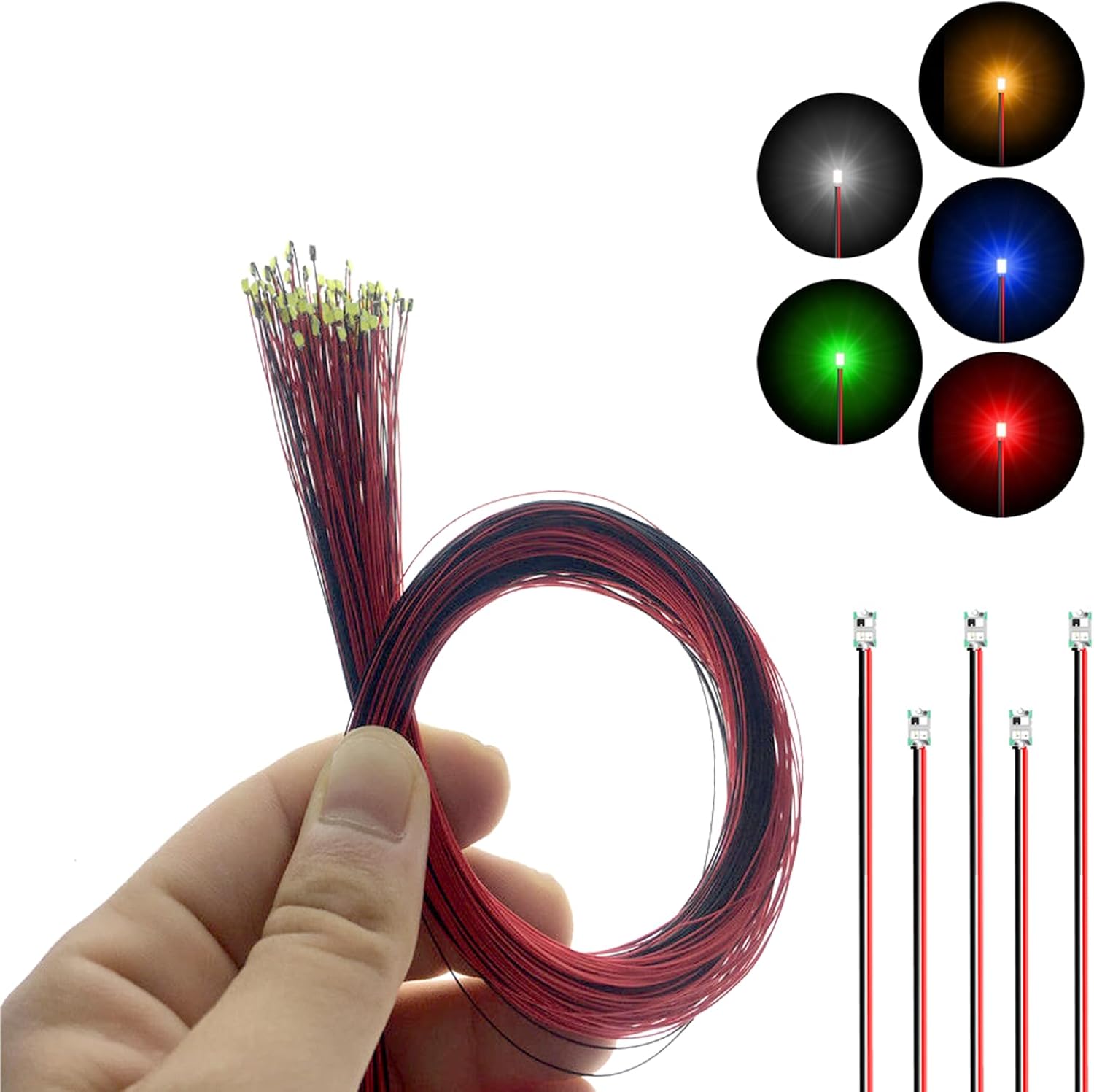 Amazon.com: Pre-Wired SMD-60pcs0402 Micro LED Lights Kit, in 6 Colors ...
